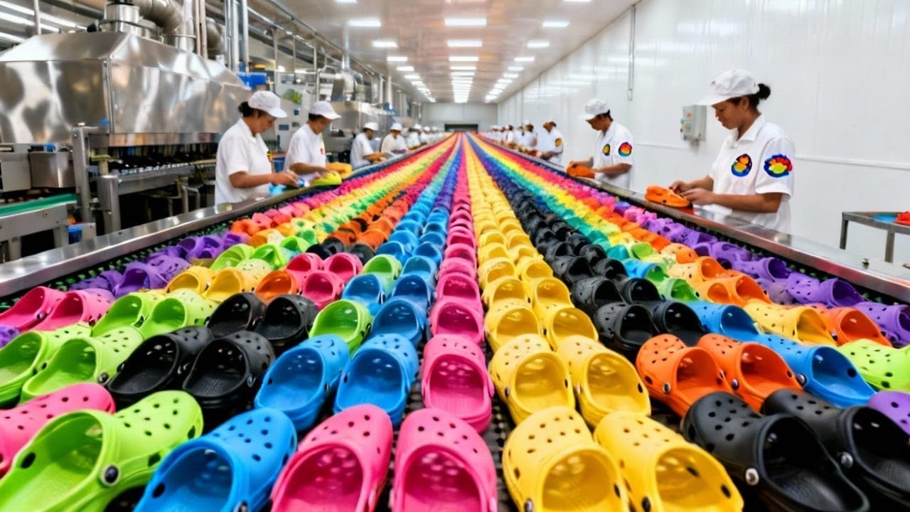 Inside the Crocs Factory: How Millions of Colorful Crocs Shoes Are Made ...