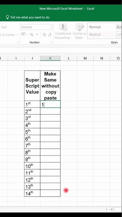 How To Add Superscripts Numbers In MS-Excel | Virtual Dost - YouTube