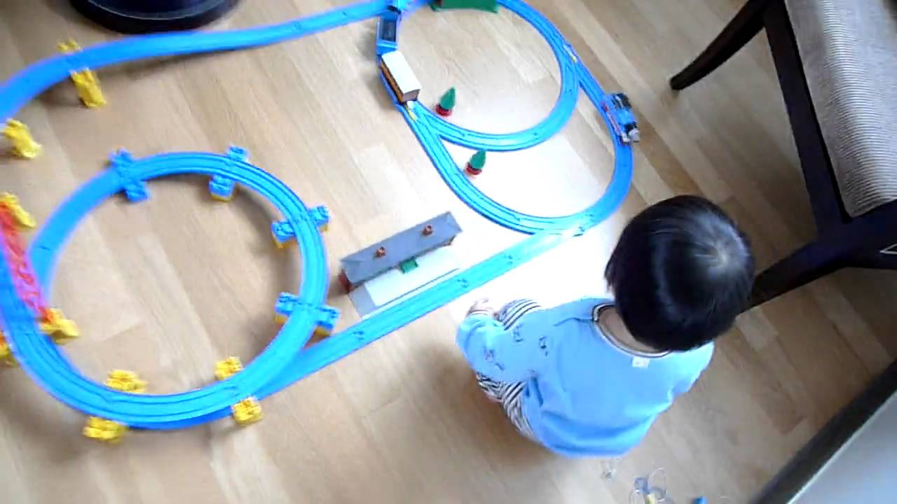 Baby first seen Toy Train - YouTube