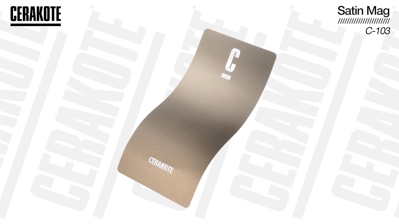 Cerakote Satin Mag C-103 - YouTube