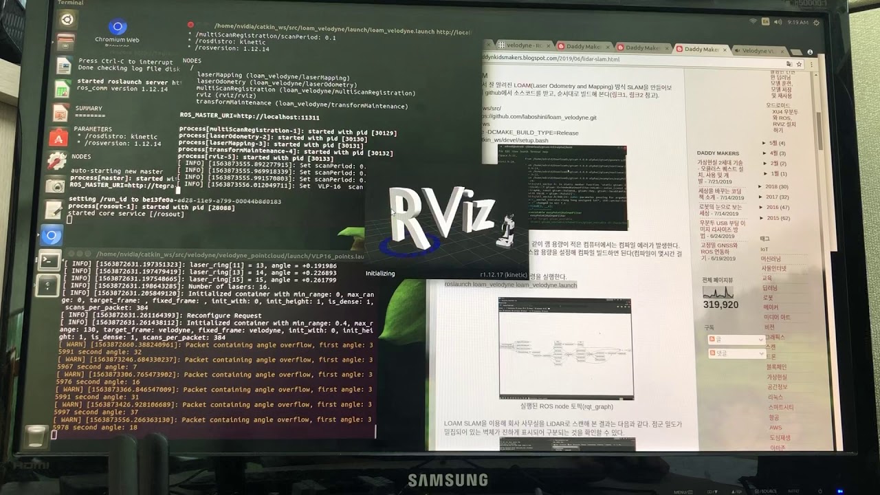 SLAM test with NVIDIA TX2 - YouTube