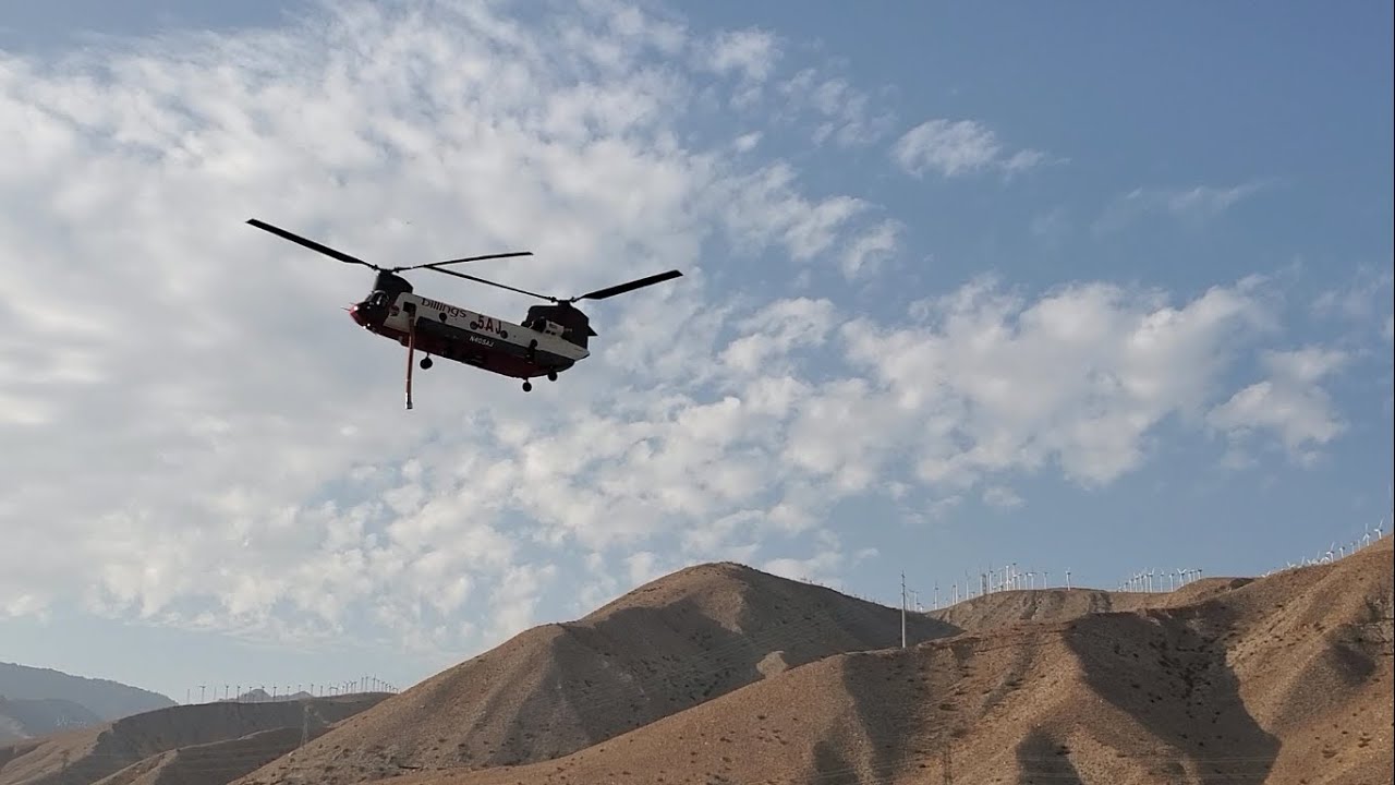 Private FireFighting Contractor Billings CH-47D “Chinook” helicopter ...