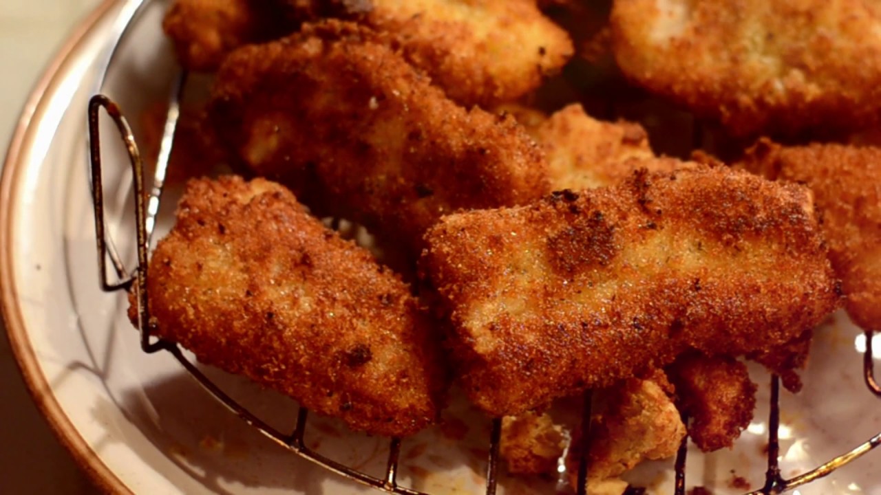 Fried Swai Fish Fingers with Dill Seasoned Bread Crumbs - YouTube