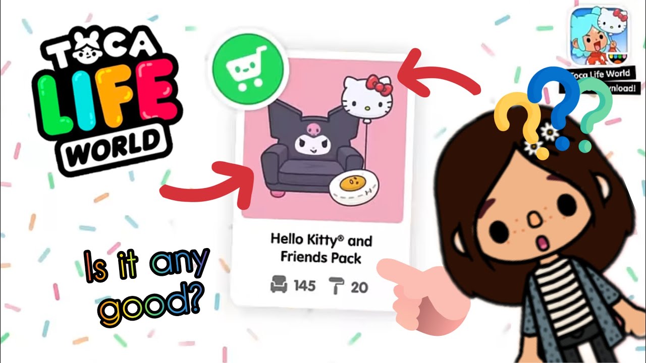 Hello Kitty And Friends Furniture Pack! Is it worth getting? Toca life ...