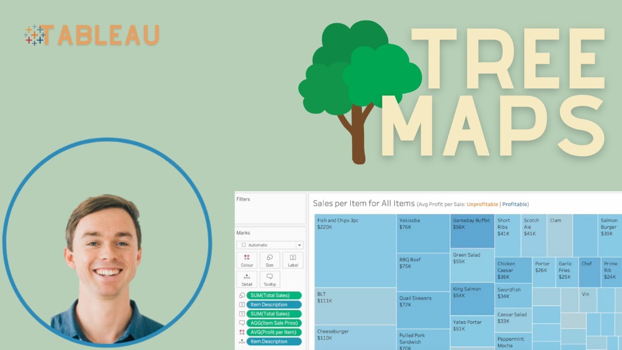 How to Build Tree Maps in Tableau - YouTube