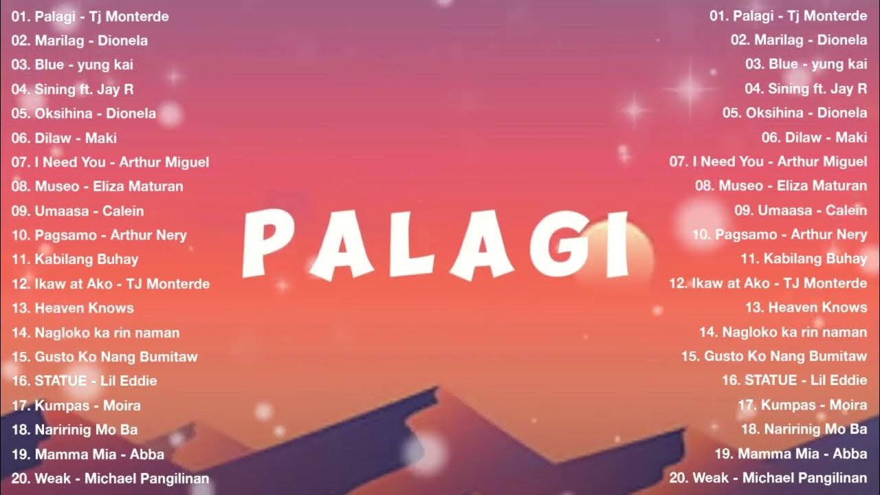 PALAGI - TJxKZ | Best OPM Tagalog Love Songs | OPM Tagalog Top Songs 2024 Playlist - YouTube