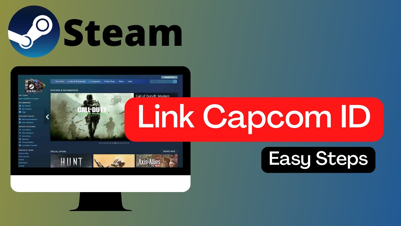 How to Link Capcom Id with Steam Account - YouTube