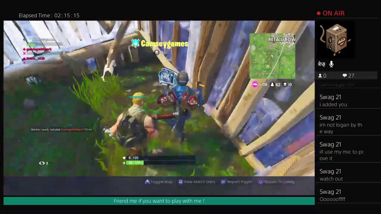 Fortnite playing with subs - YouTube