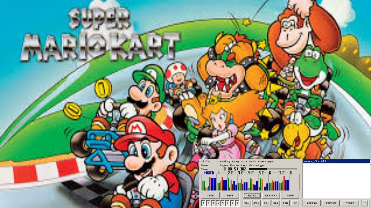 (SPC700) Super Mario Kart (Prototype) Donkey Kong Jr's Rank (Rearranged ...