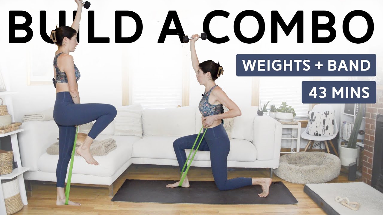 Total Body Workout with Light (ish) Weights & Resistance Band, No ...