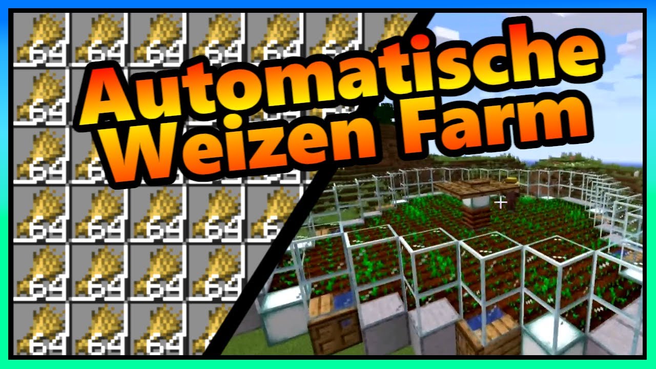 Automatische Weizen Farm Minecraft | 160+ Weizen pro Stunde | 1.21 ...