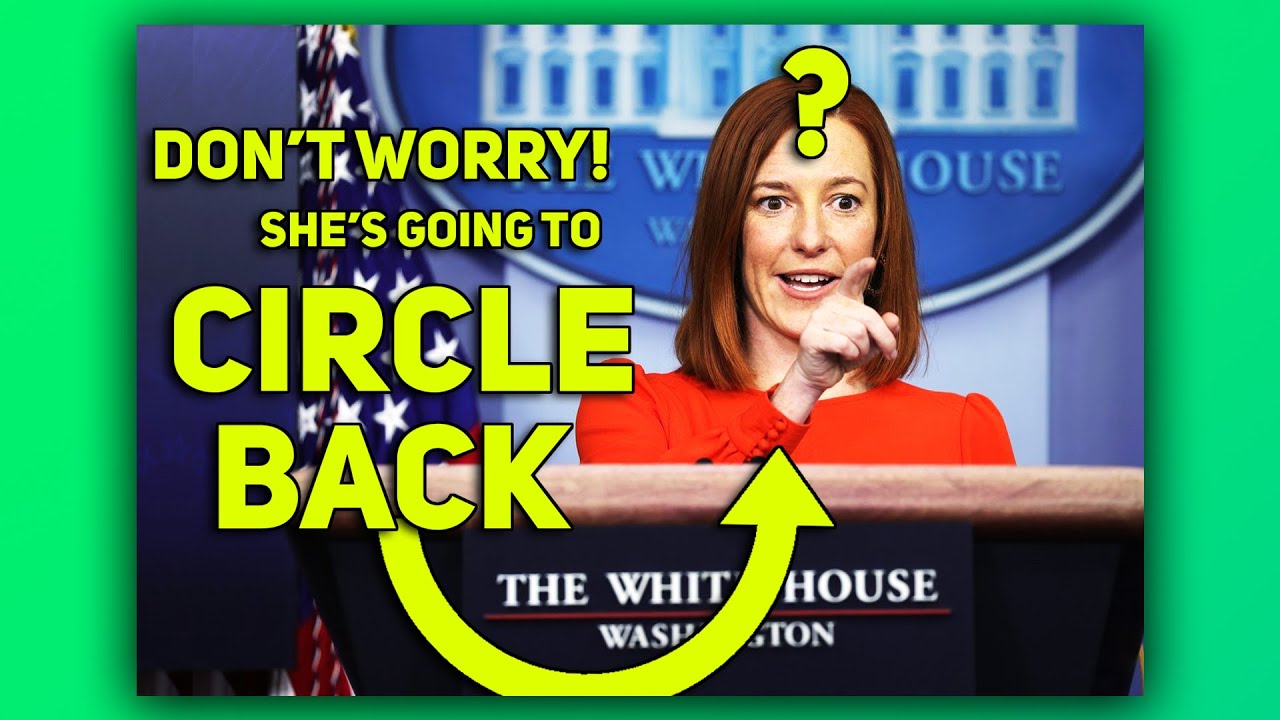 LOL: Jen Psaki Is Going To Circle Back 🤣 - YouTube