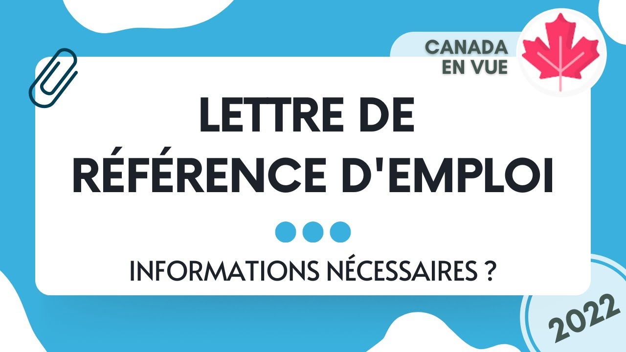 Quoi mettre dans la lettre de référence d’emploi ? La lettre idéale ...