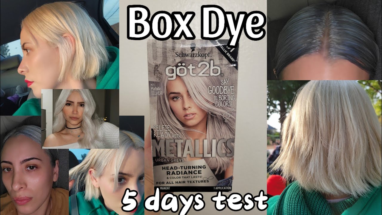 got2b Metallic Silver BOX DYE review | 5 days of testing - YouTube