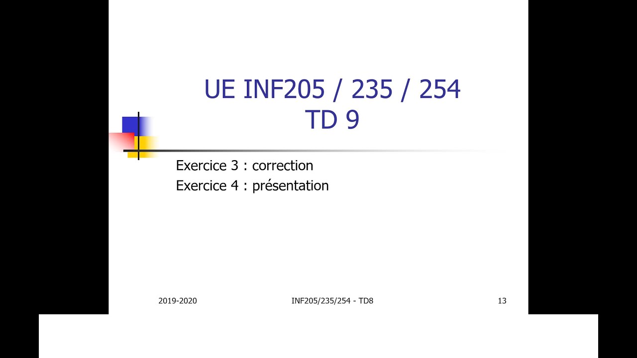 TD9 (d) : correction exo 3 - YouTube