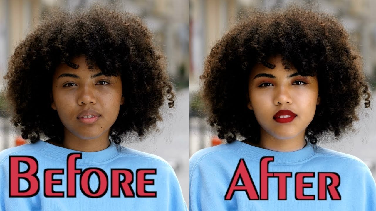 Digital makeup using VFX Software (Nuke) - YouTube