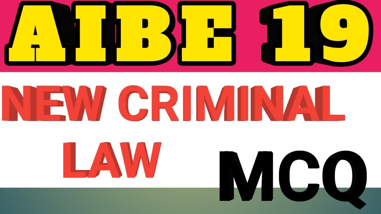 AIBE 19 MCQ #BNS #BNSS #BSA #AIBE 19 #ADMINISTRATIVE LAW #PEtent and ...
