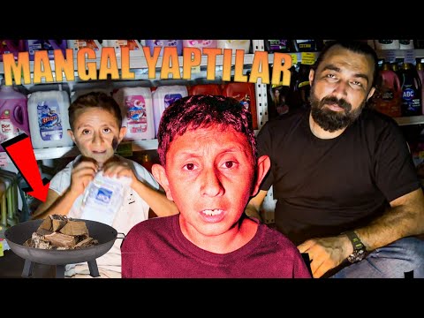MARKETTE PAHALI ORTA UCUZ ÇEKİP 1 GECE KALDIK (İÇİNDE MANGAL YAKTIK) !!
