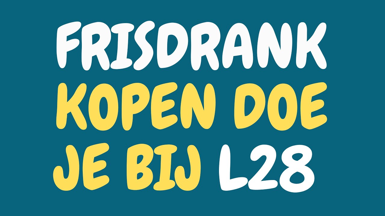 Frisdrank kopen doe je bij L28.nl - YouTube