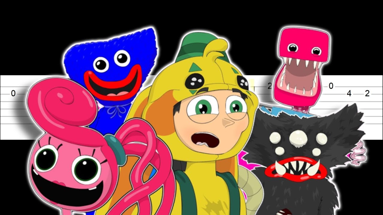 PROJECT- PLAYTIME THE MUSICAL - Animated Parody Song (Easy Guitar Tabs ...