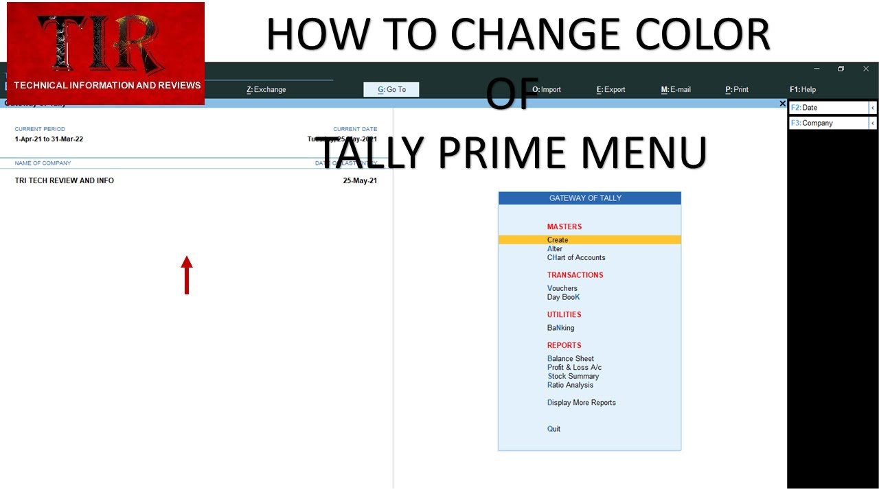Latest Tally Prime Change Color Of Menu FREE TDL YouTube Latest Tally Prime Change Color Of Menu FREE TDL YouTube