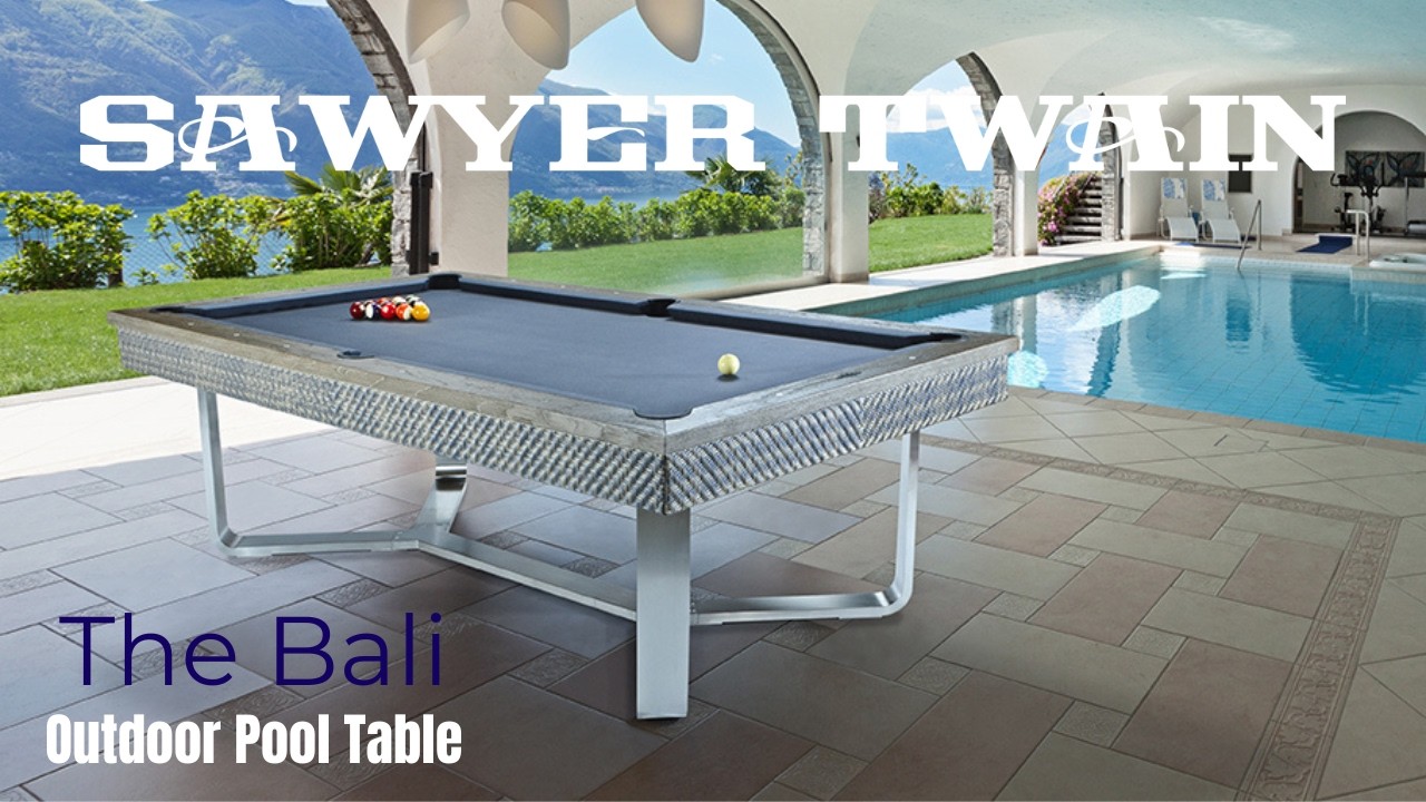 Brunswick Billiards Bali Outdoor Slate Pool Table | Sawyer Twain - YouTube