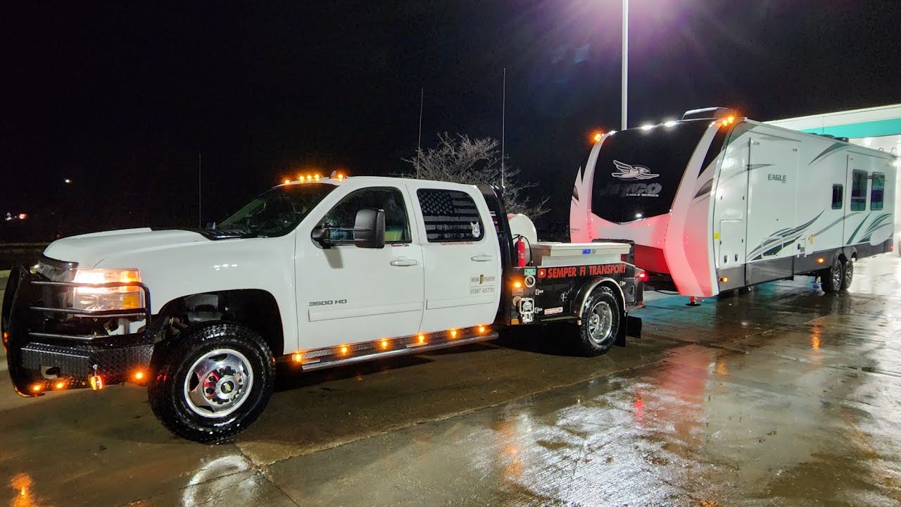 rv transport- Indiana to Belden - YouTube