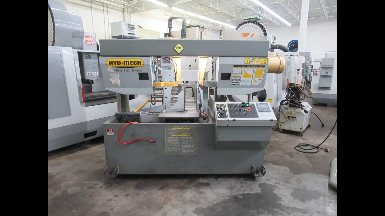 Hyd-Mech H-14A Dual Column Automatic Horizontal Bandsaw 14" x 14 ...