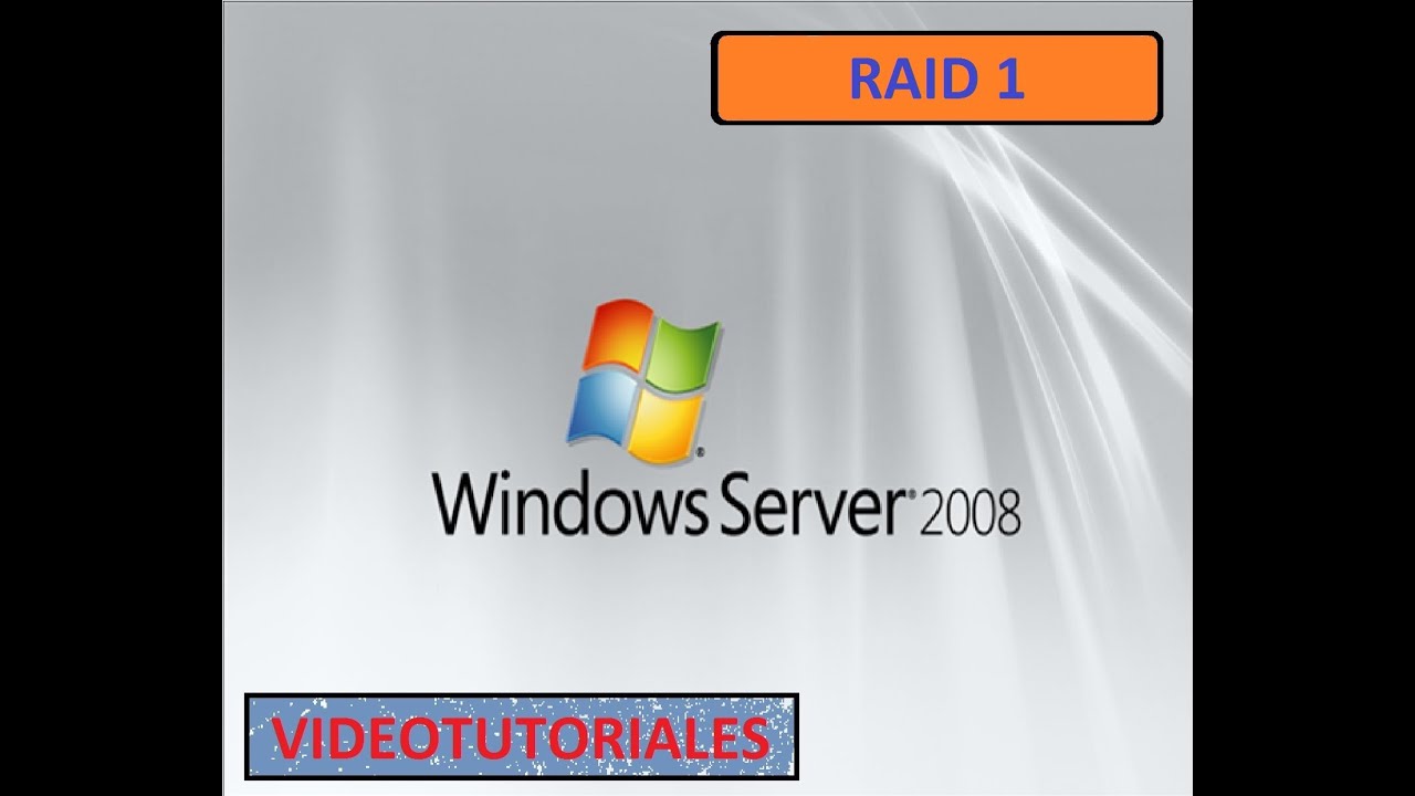 "Raid 1" Windows Server 2008 (Modo Gráfico) - YouTube