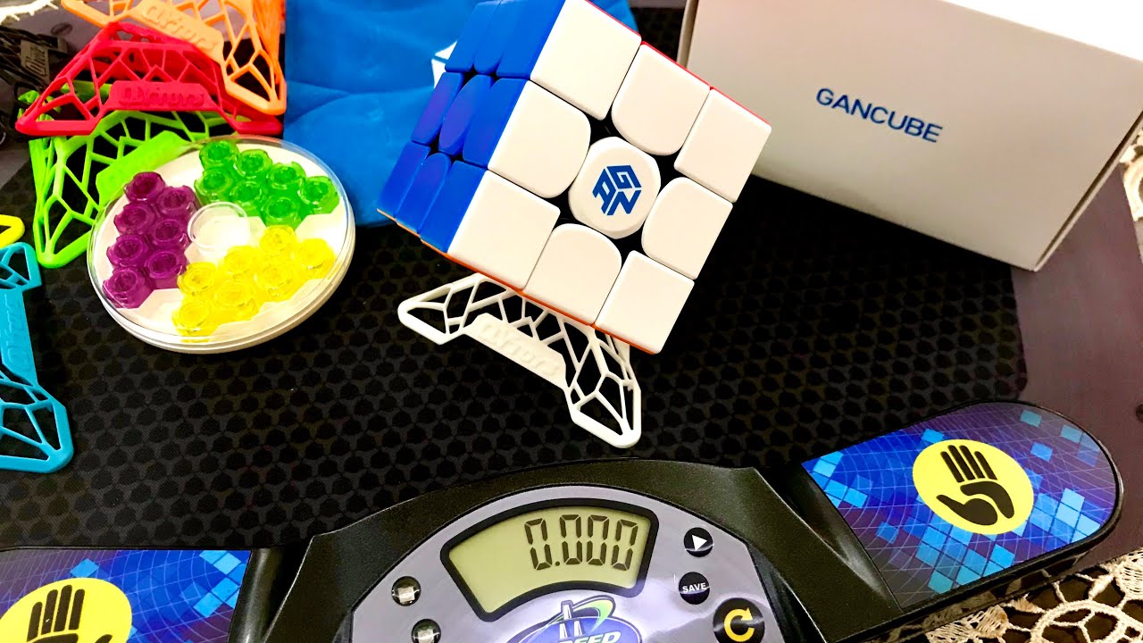 Unboxing the GAN 356m gen 4 timer stackmat and stands - YouTube