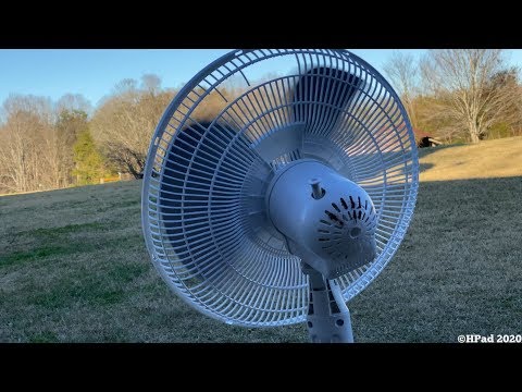 Comfort Zone CZST161BTE White Pedestal Fan Destruction