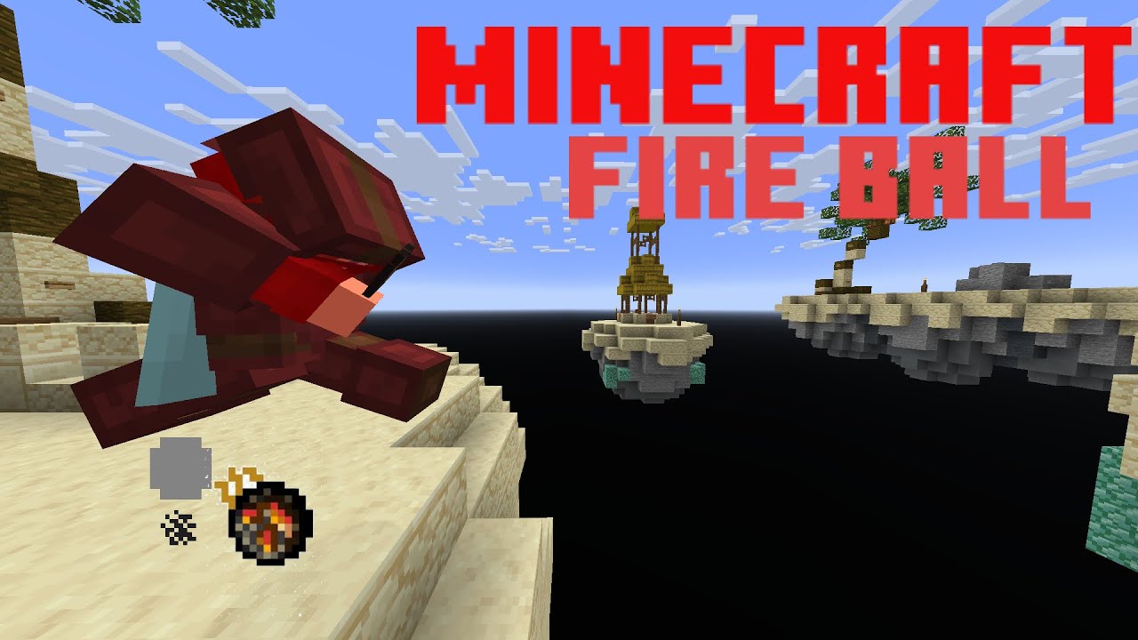 playing minecraft fire ball with freind minecraft 1.8.9 - YouTube
