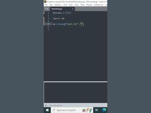 FileRevamp: Python Script for Renaming Files | #shortvideo #viral - YouTube