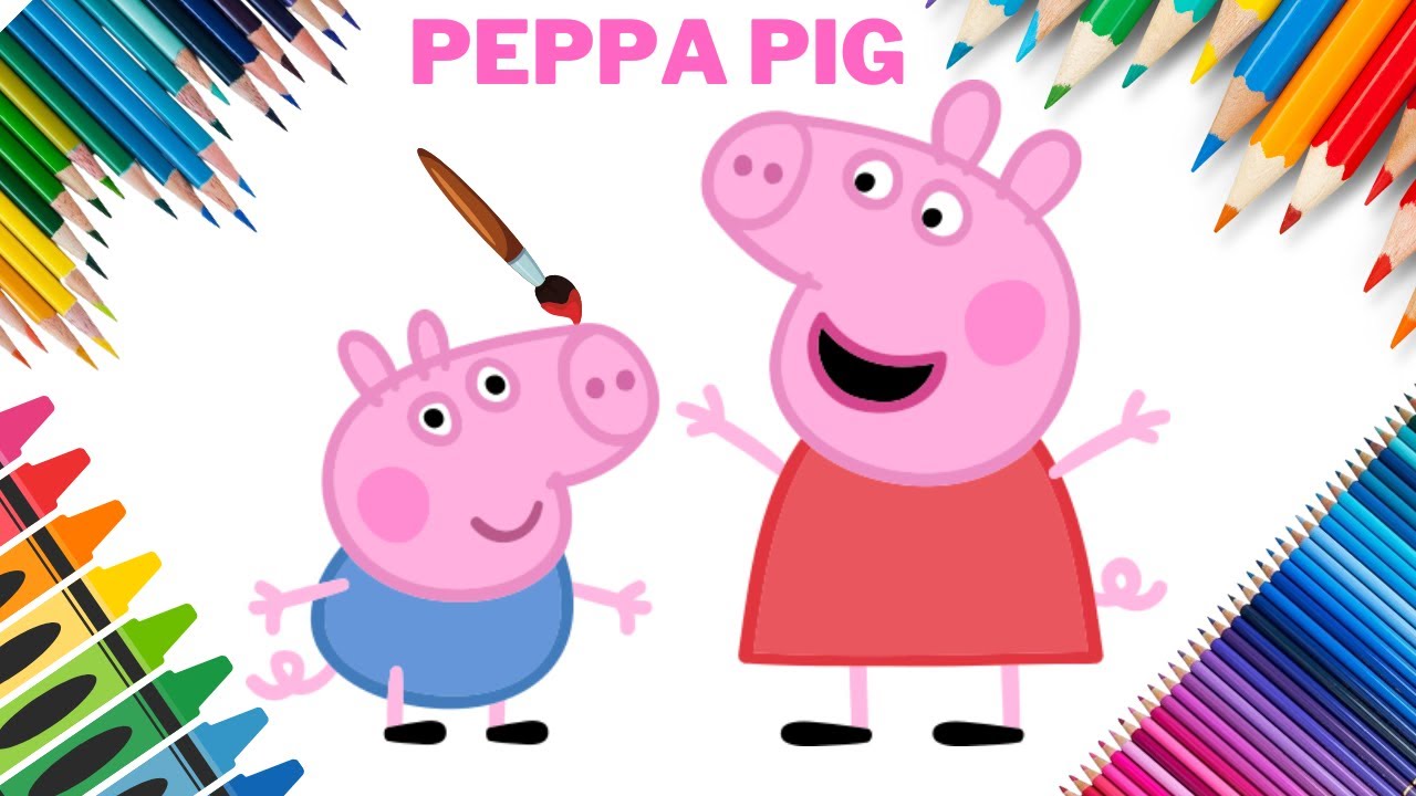 Peppa Pig Drawing Tutorial for Kids: Easy and Fun! - YouTube
