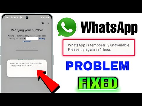 whatsapp temporarily unavailable for 1 hour android | whatsapp temporarily unavailable for 5 minute 