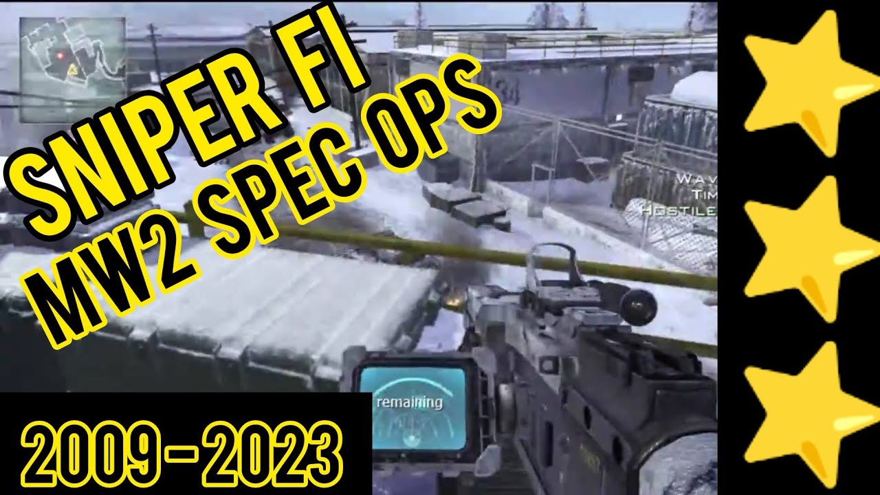 SNIPER FI - MW2 Spec Ops (3 STARS) Call of Duty: Modern Warfare 2 (2009 ...