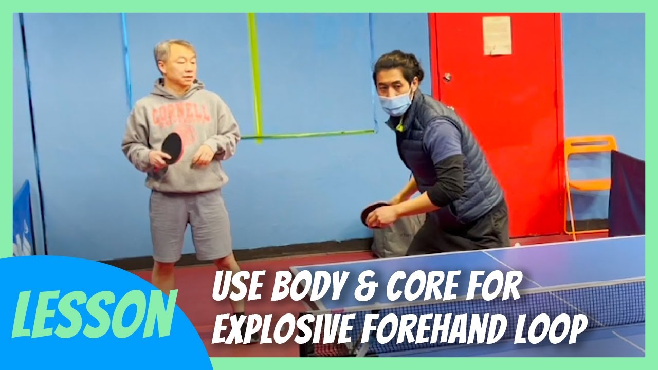 Table Tennis Lesson | 010422 HC Improving Forehand LOOP PART 1 - Use ...