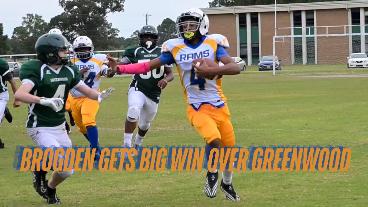 MIDDLE SCHOOL FOOTBALL! Brogden gets big win over Greenwood! - YouTube
