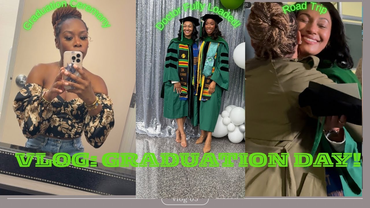 VLOG: GRADUATION DAY! |MEDICAL SCHOOL GRADUATION| ROAD TRIP| MOTHERS ...