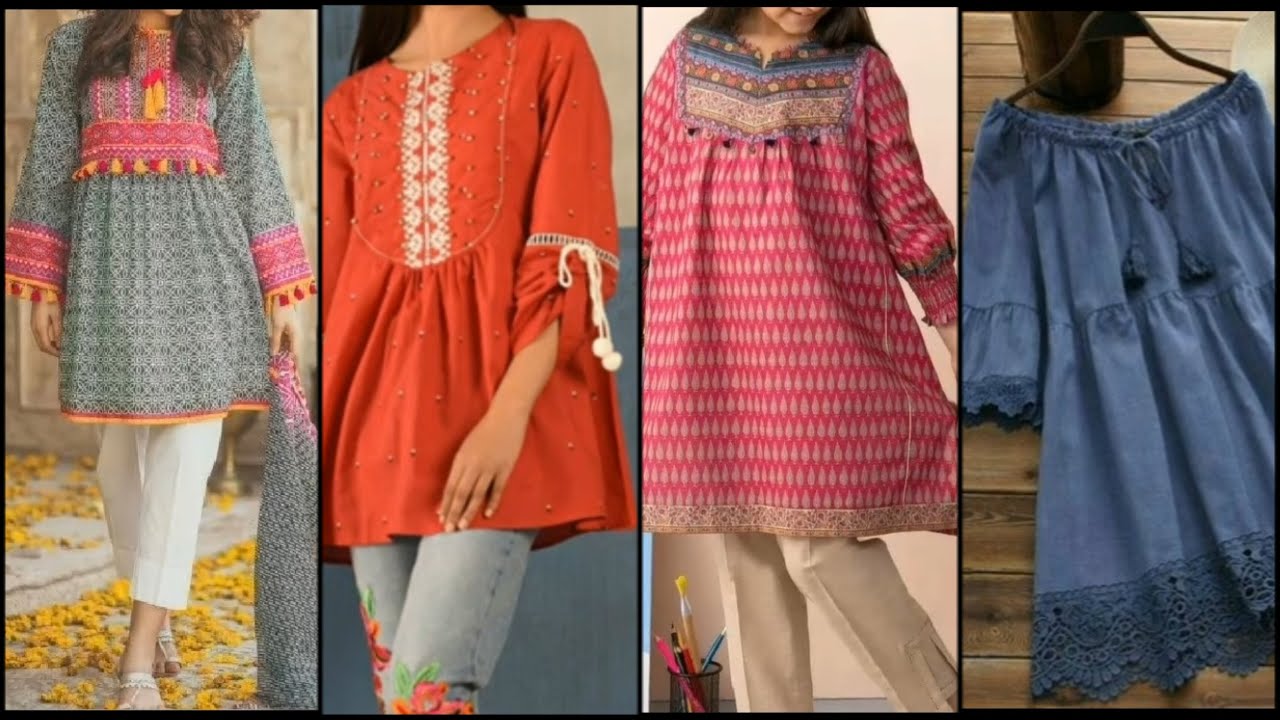 Top Designs | Short Shirt Ideas | Latest neck design ideas | New Dress ...