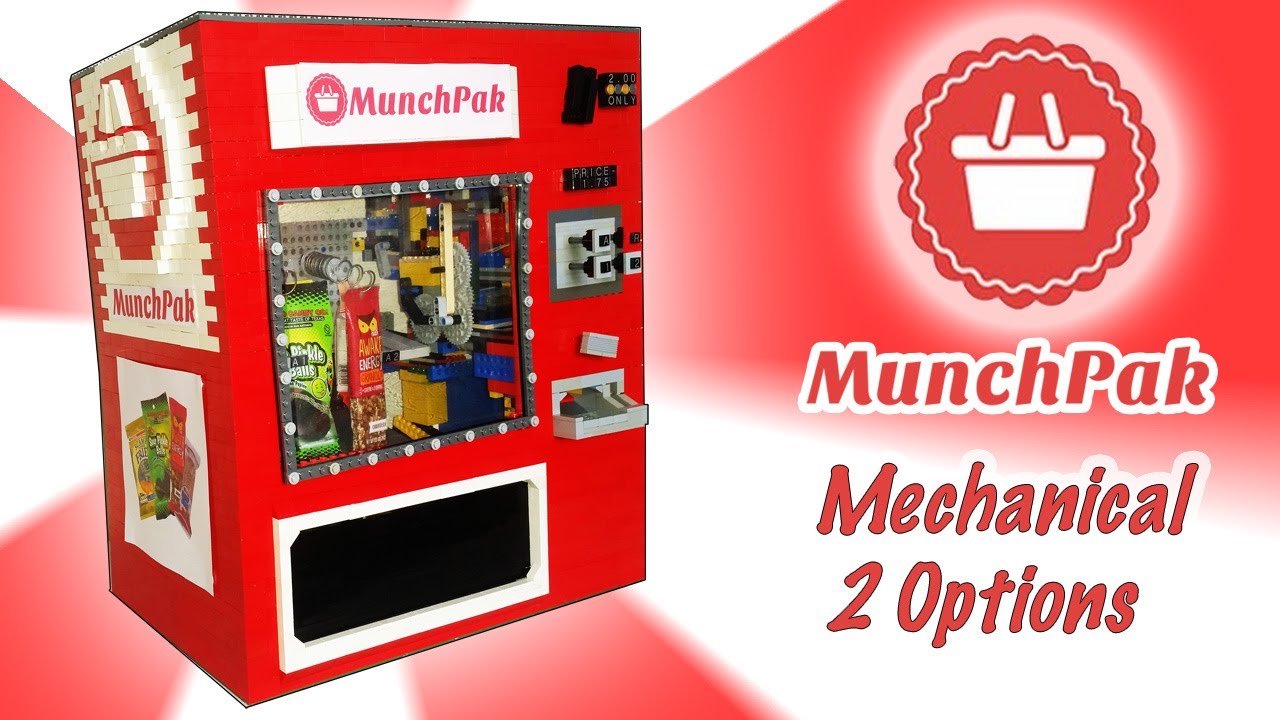 The Ultimate LEGO Mechanical MunchPak Vending Machine - YouTube