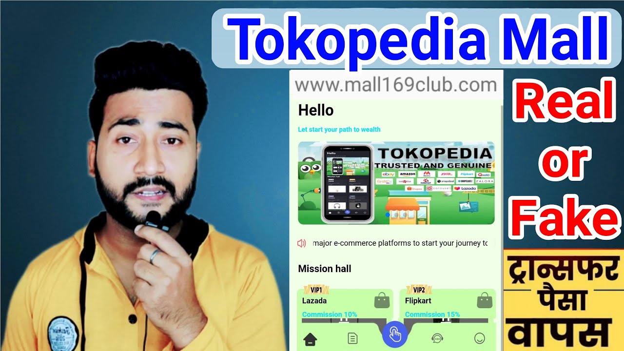 Tokopedia Mall Part Time Job Real or Fake || mall169club.com Website ...