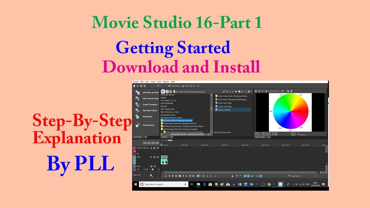 Movie Studio 16-PLL- Part 1-Download and Install - YouTube