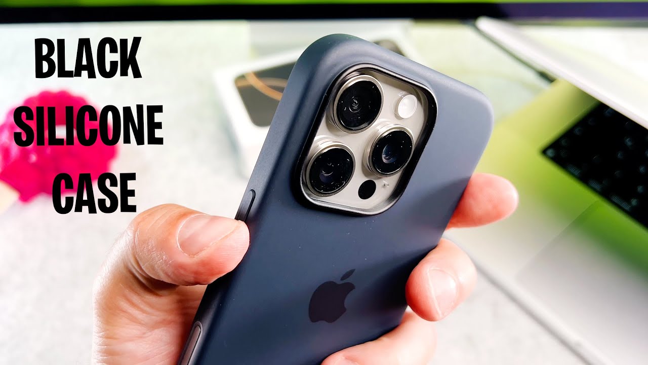 iPhone 16 Pro Titanium With Black Silicone Case - YouTube
