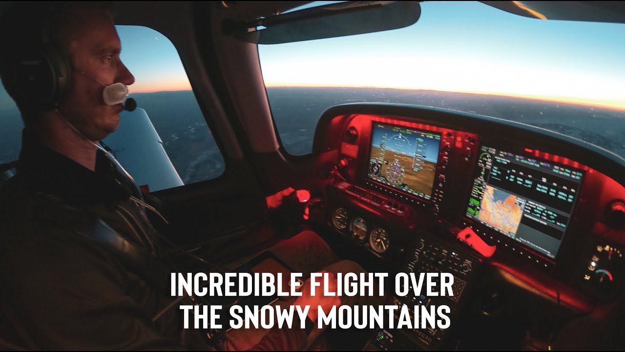 Amazing mountain flying through the snowy peaks, from Idaho to Utah ...