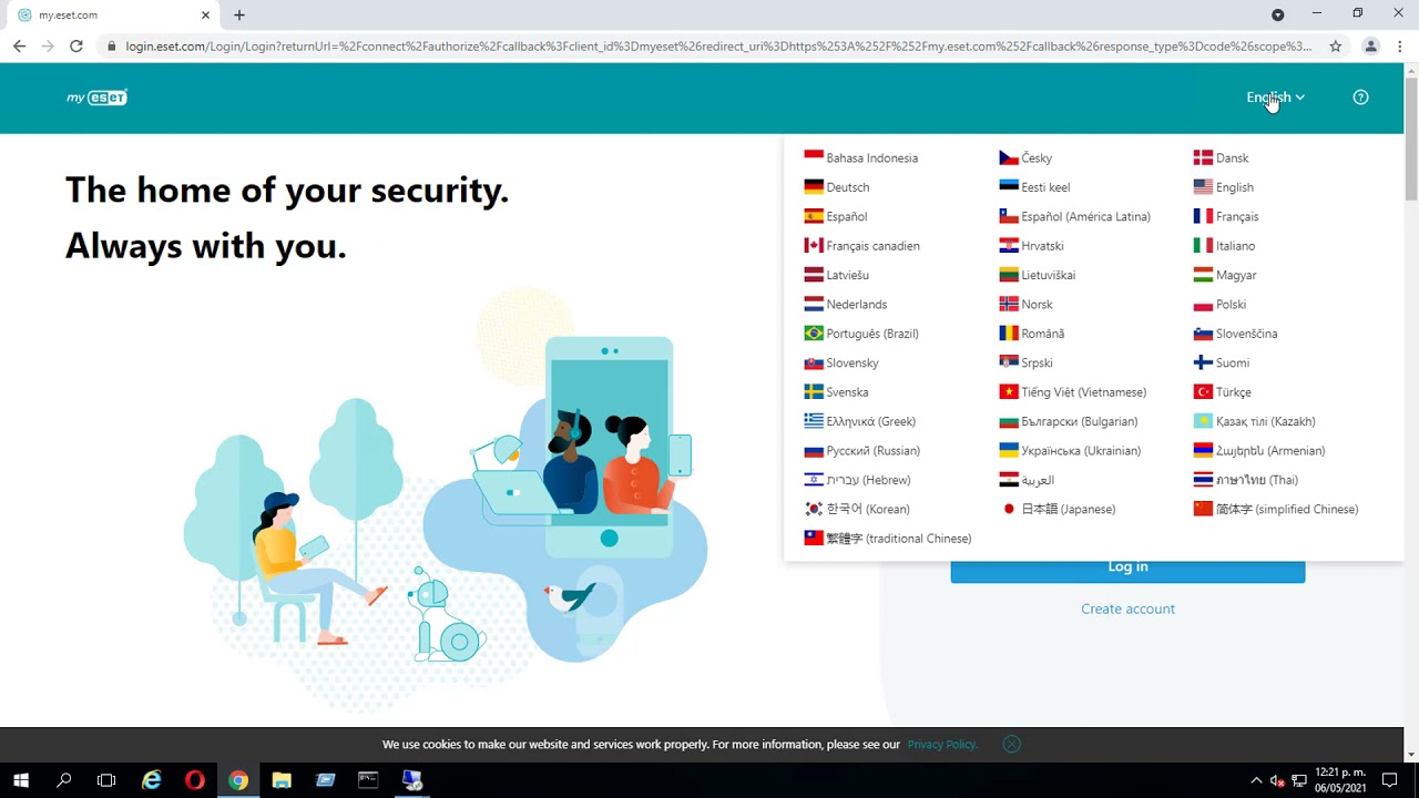 Registrarse en my.eset.com para Administrar, Monitorear, Desactivar ...