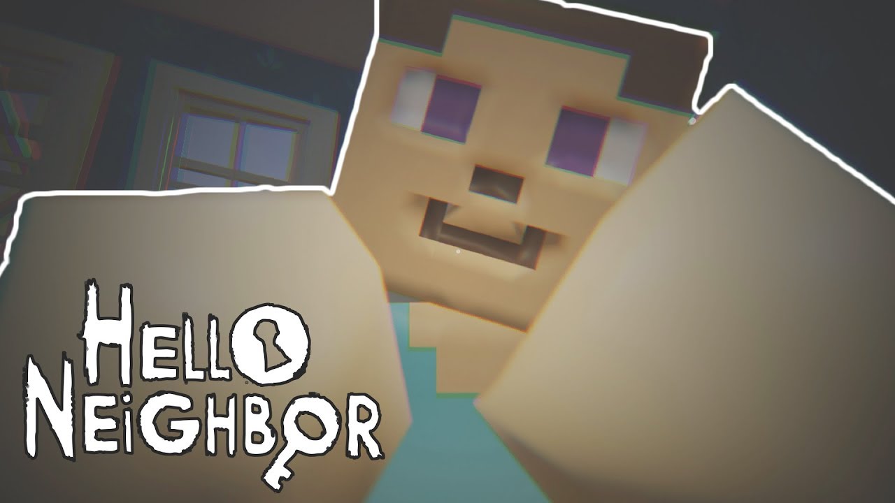 MINECRAFT STEVE IS OUR NEIGHBOR | HELLO NEIGHBOR GAMEPLAY | HELLO ...