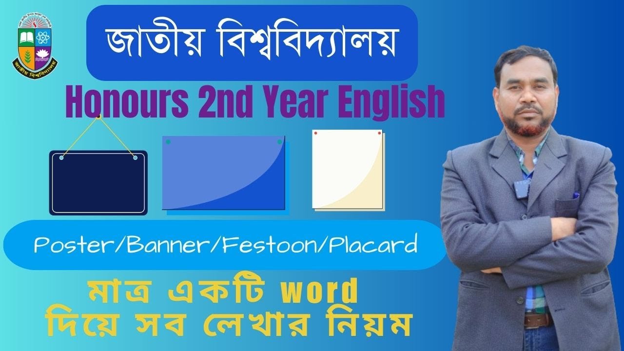 Poster|Banner|Festoon|Placard Writing Technic | Honours 2nd Year ...