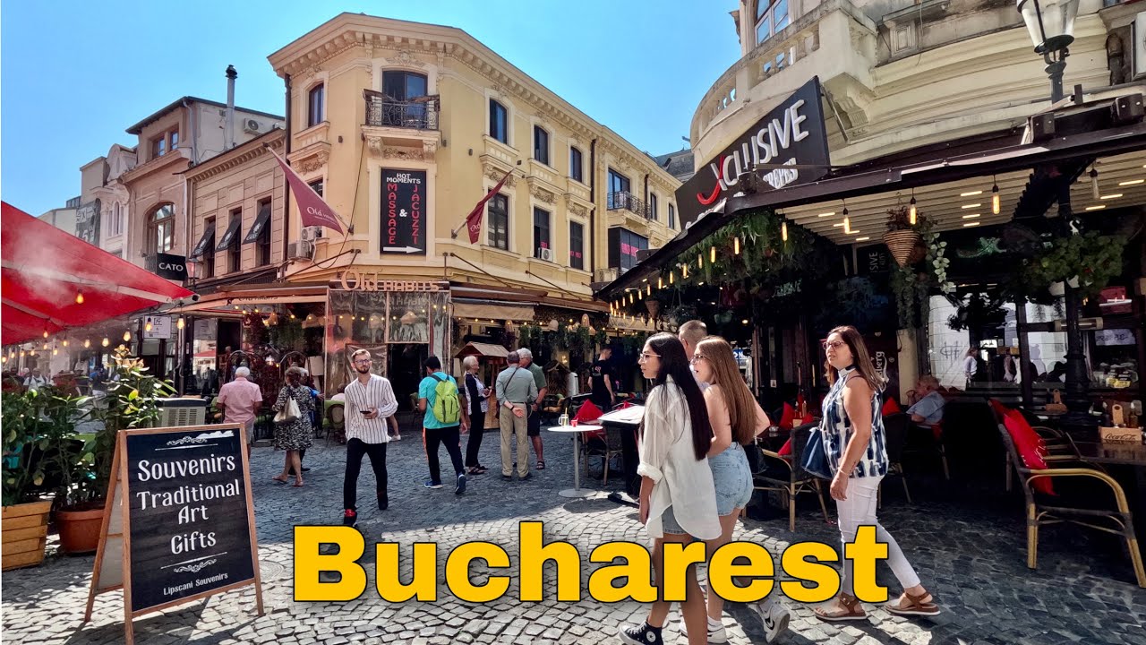 [4K] Bucharest's Old Town | Centrul Vechi Bucuresti | Walking Tour with Captions - YouTube