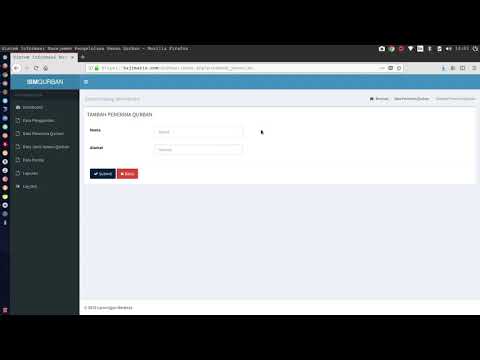 SOURCE CODE APLIKASI PENDATAAN QURBAN DENGAN PHP - YouTube
